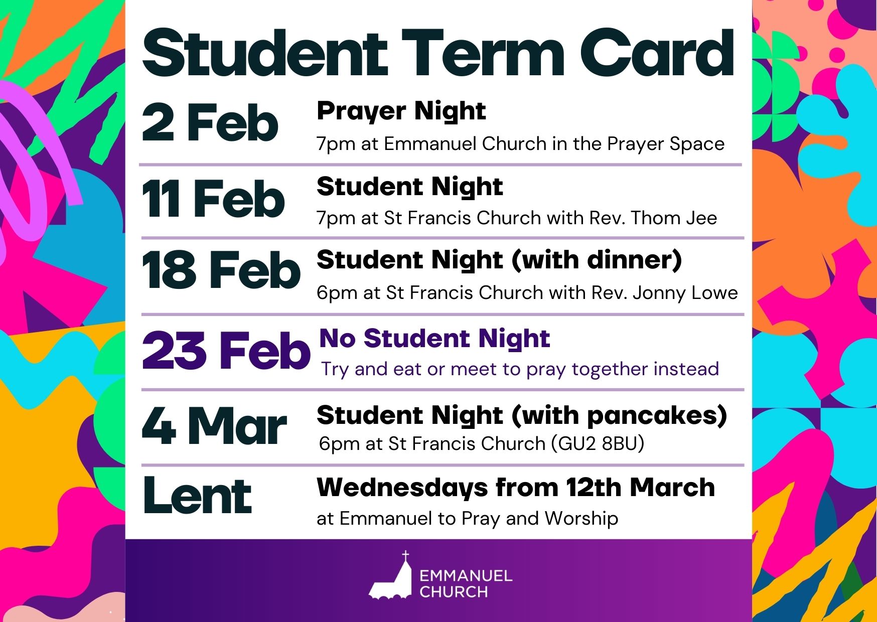Students & Young Adults | Emmanuel Church
